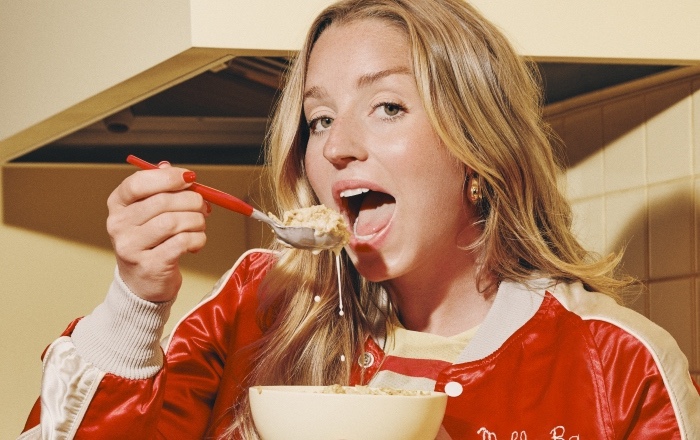 Molly Baz makes history as first pregnant woman on cereal box Reel ...